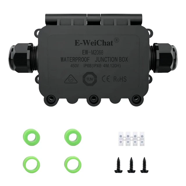 TWO-WAY WATERPROOF JUNCTION Box Outdoor Buried Junction Box Electrician ...