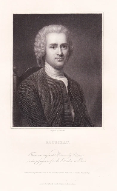 JEAN-JACQUES ROUSSEAU ÉCRIVAINS Philosophe Philosopher Geneve Portrait ...