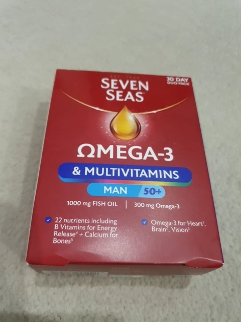 SEVEN SEAS OMEGA 3 & Multivitamin Man 50+ £8.65 - PicClick UK