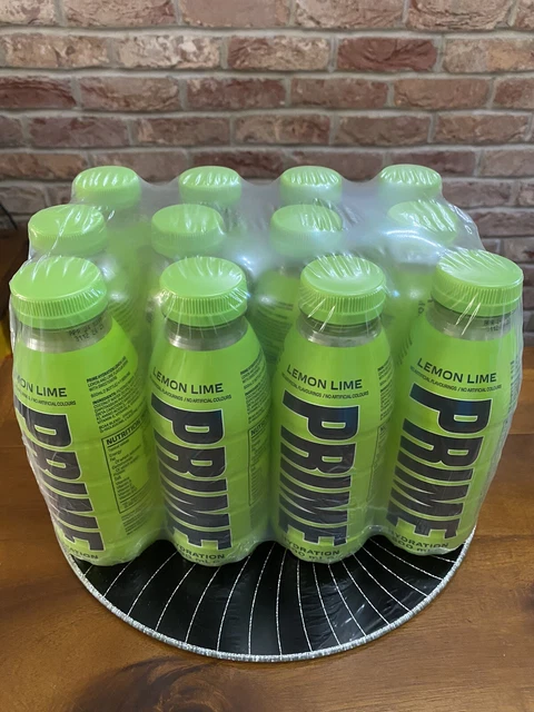 LEMON LIME PRIME Energy Drink 12 Pack By Logan Paul x KSI PRIME Green🍏 ...