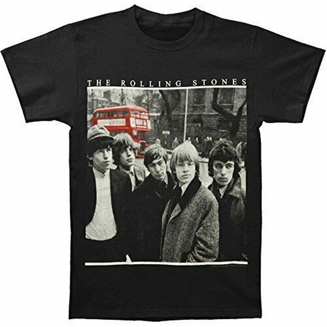 OFFICIAL THE ROLLING Stones London Bus Photo Mens Rolling Stones Black ...