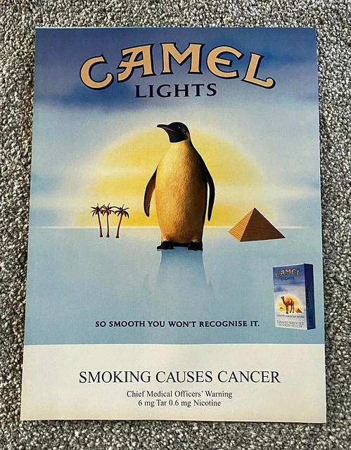 RARE 90'S COLLECTABLE 1996 Magazine Advert Picture Camel Lights ...