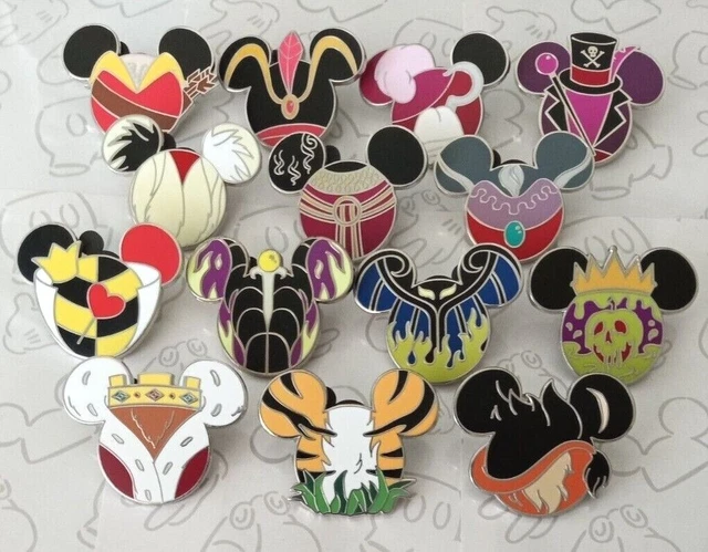 DISNEY VILLAINS MICKEY Mouse Head Icon Mystery Choose a Disney Pin £10. ...