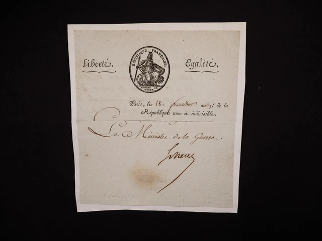 BARTHÉLEMY LOUIS JOSEPH Schérer - Signature autographe [Révolution] EUR ...