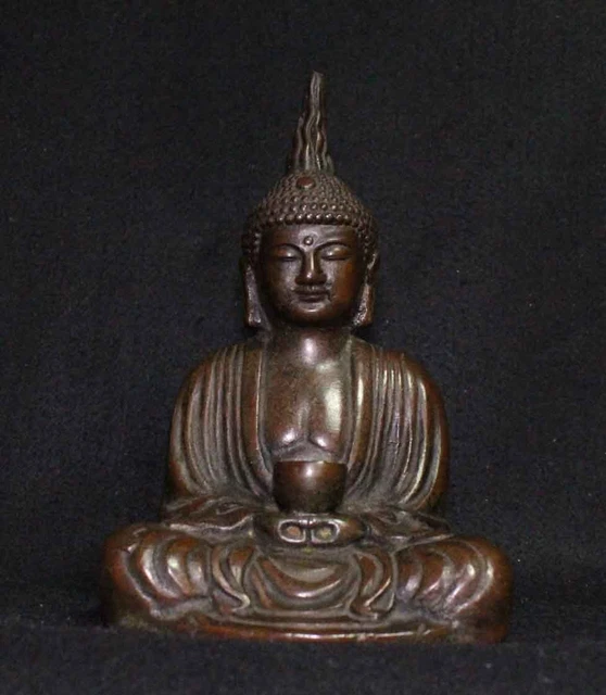 STATUE DE BOUDDHA en cuivre sculpture bouddhisme H8 pouces Japon ancien EUR 277,21 - PicClick FR