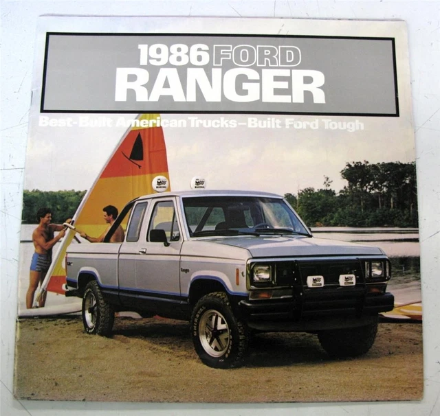 FORD RANGER RANGE Pick Up Truck Sales Brochure LF USA 1986 #FDT 8611 8/ ...