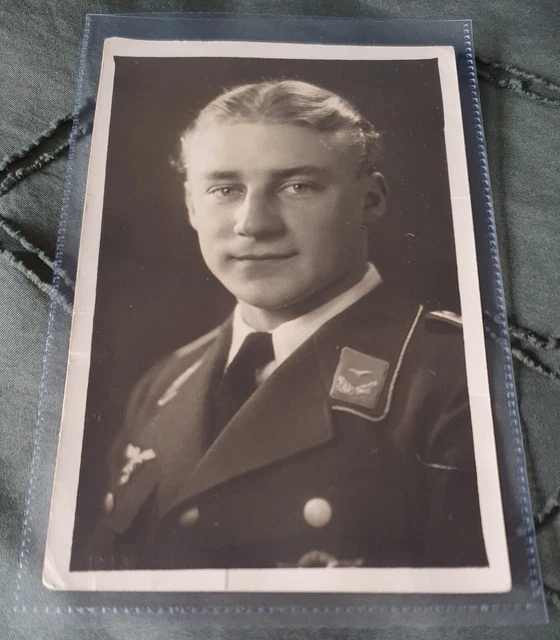 RARE GERMAN WW2 Luftwaffe Officer Gunther Friedrich Signed Photograph ...
