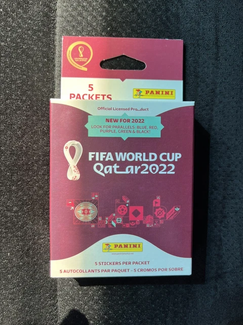 FIFA WORLD CUP Qatar 2022 Sticker Box (5 Packets/stickers) Per Box! 🔥 ⚽️ NEW! EUR 10,89 ...