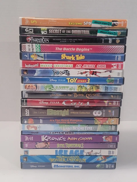 20 KIDS DVD Lot - Disney, Animated, Children, Family, Christmas DVDs ...
