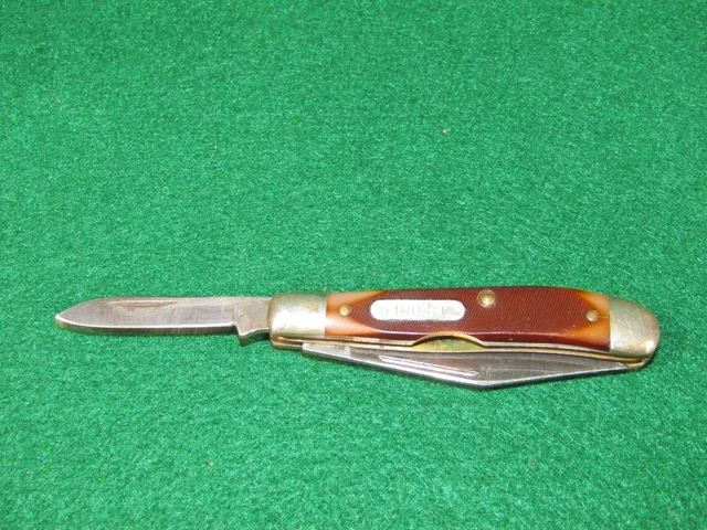 VINTAGE SCHRADE OLD Timer 720T Classic Pocket Knife 2 Blade Made in the ...
