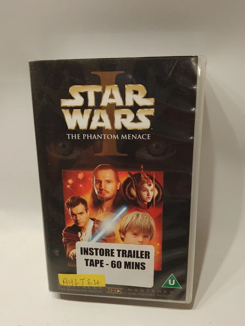 STAR WARS EPISODE 1 The Phantom Menace Trailer Tape 2000 Blockbuster £ ...