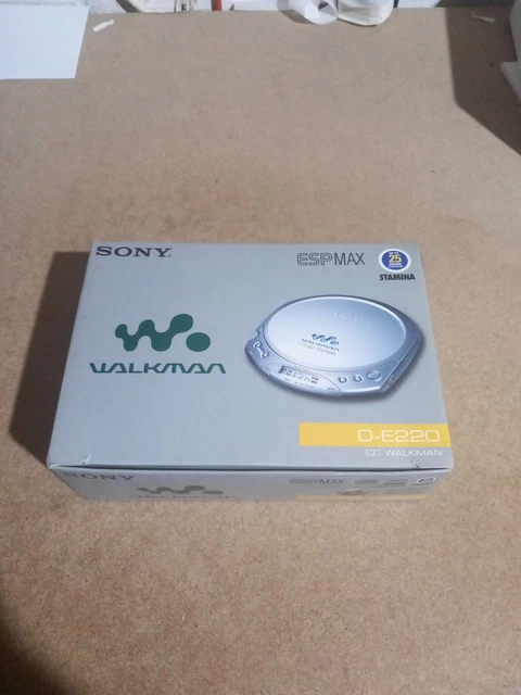 SONY WALKMAN - ESP MAX Portable CD Player - Blue (D-E220) Boxed Brand ...