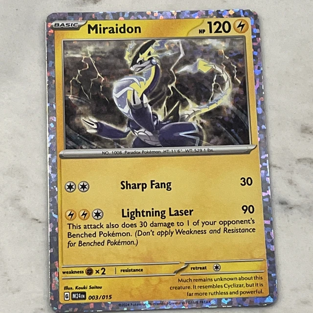 MIRAIDON - NEW 2025 McDonalds Happy Meal Pokémon Dragon Discovery Card ...