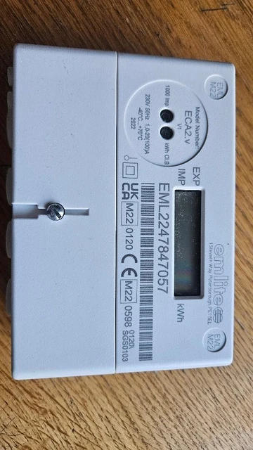 EMLITE ECA2.V SINGLE Phase Electric Meter 100 Amp - Used £18.99 ...