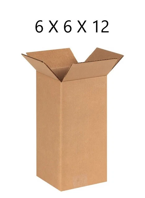 50 PACK 6X6X12 Shipping Boxes for Packing & Moving Heavy Duty ...