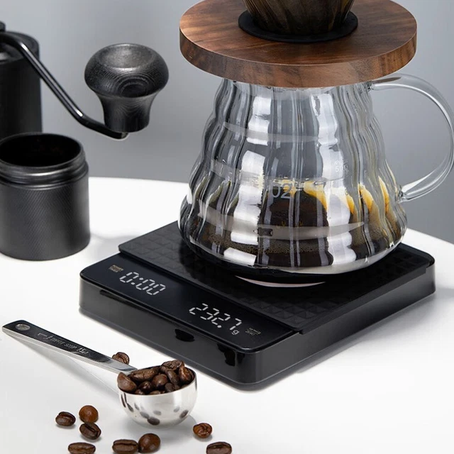 MINI COFFEE SCALE with Timer Accurate Scale Rechargeable 3kg/0.1g FR ...