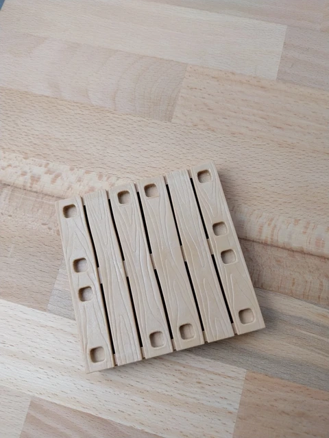 PLAYMOBIL PLAQUE de base bois 9 x 9 3243 5221 6368 6254 5003 4433 EUR 2 ...