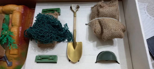 VINTAGE ORIGINAL 1970’S ACTION MAN Figure Machine Gun Emplacement Set ...