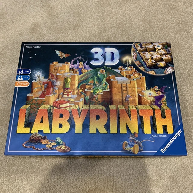 2019 RAVENSBURGER 3D Labyrinth Family Board Game Towers Europe Version ...
