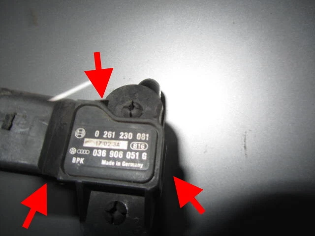 AUDI A2 MAP PRESSURE SENSOR RUBBER PIPE HOSE SENSOR 54K MILES WARRANTY ...