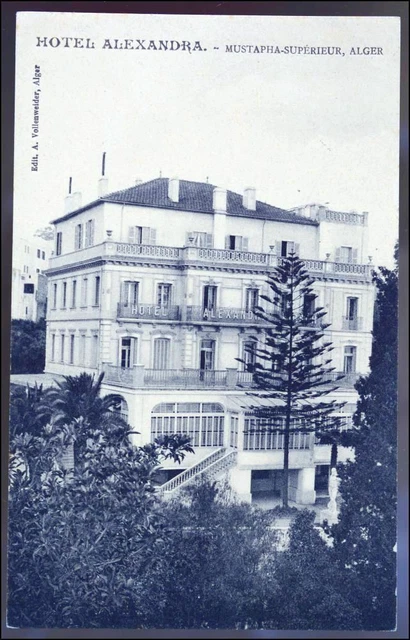 ALGÉRIE HOTEL ALEXANDRA ALGER c.1910 CARTE POSTALE ANCIENNE PHOTO CPA ...