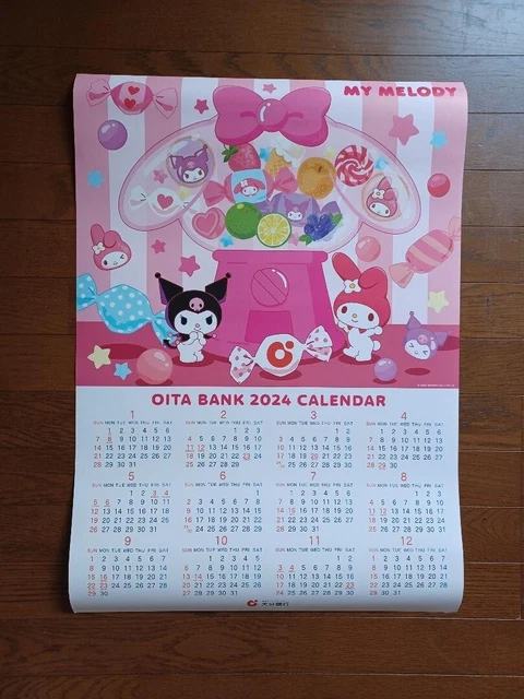 SANRIO MY MELODY Kuromi poster Calendar 2024 $52.50 - PicClick CA