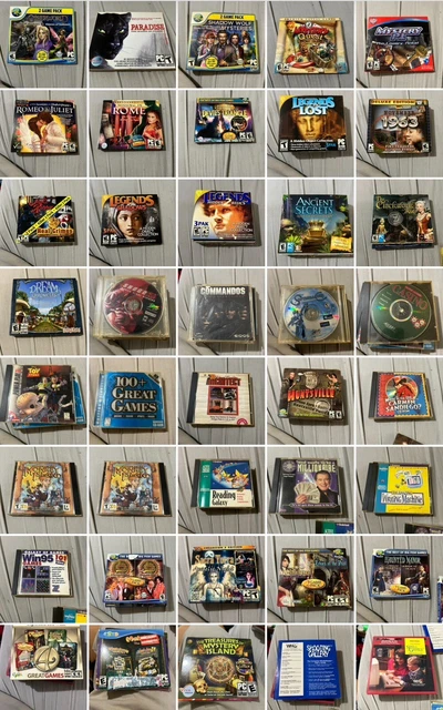 173 PC CD-ROM GAMES LOT. Most Compete Mixed Types. Ask Me About Them ...