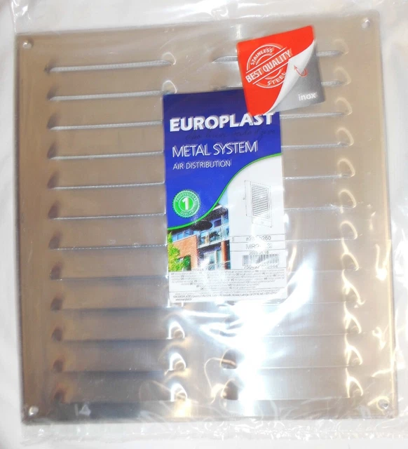 EUROPLAS METAL SYSTEM Air Distribution Vent Cover 11" X 10" N10 Cg £10. ...