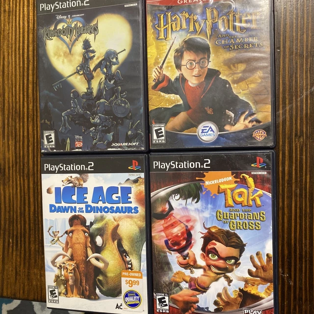 PS2 KIDS LOT Kingdom Hearts Ice Age Tak Guardians Harry Potted CIB ...