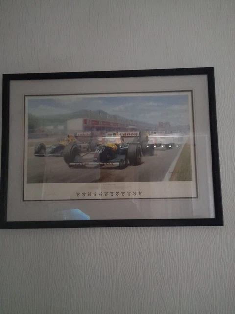 2 TONY SMITH Nigel Mansell Williams Formula 1 Limited Grand Prix Prints ...