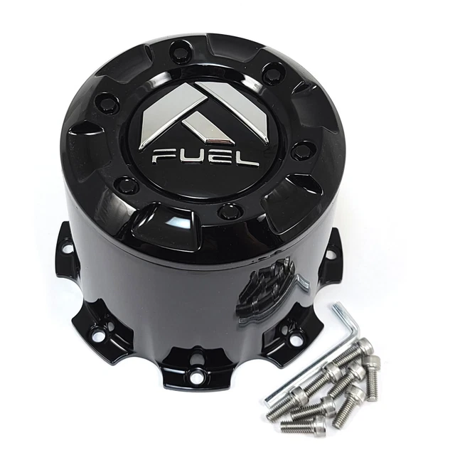 FUEL OFF-ROAD WHEELS Black Wheel Center Cap Bolt-On/Dually for 8L ...