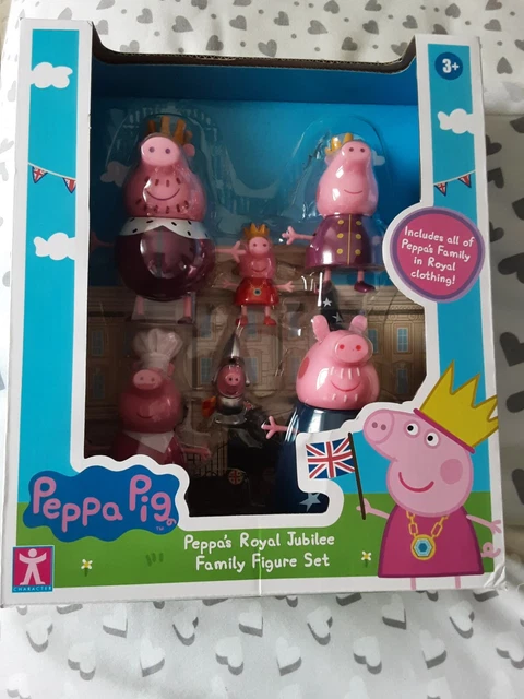 PEPPA PIG PRINCESS Peppa's Royal Family Figures Grandad Wizard King ...