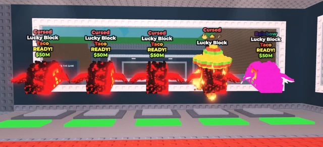 STEAL A BRAINROT 6 together Rainbow cursed Los taco lucky blocks traits ...