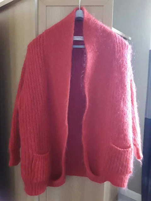 ST MICHAEL BY Marks & Spencer Ladies Knitted Cardigan, Red, Size 16/18 ...