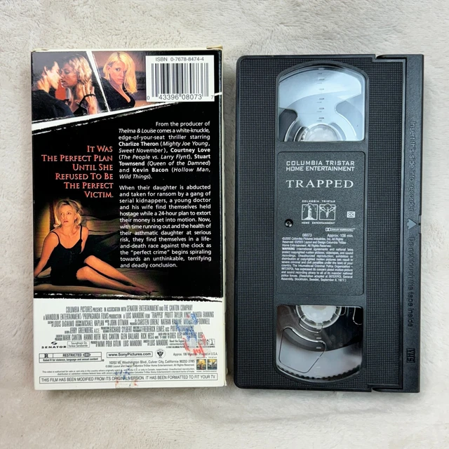 2002 TRAPPED VHS Thriller Charlize Theron Courtney Love $10.97 ...