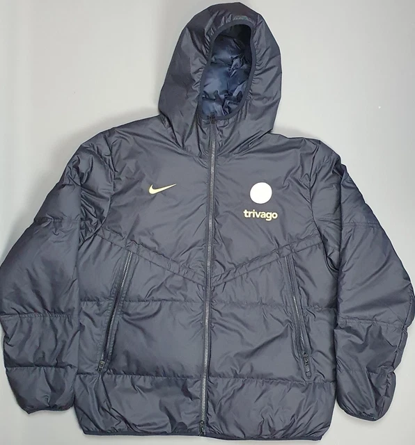 CHELSEA FC NIKE Black Storm-Fit 23/2024 "Player Issue" Puffer Coat ...