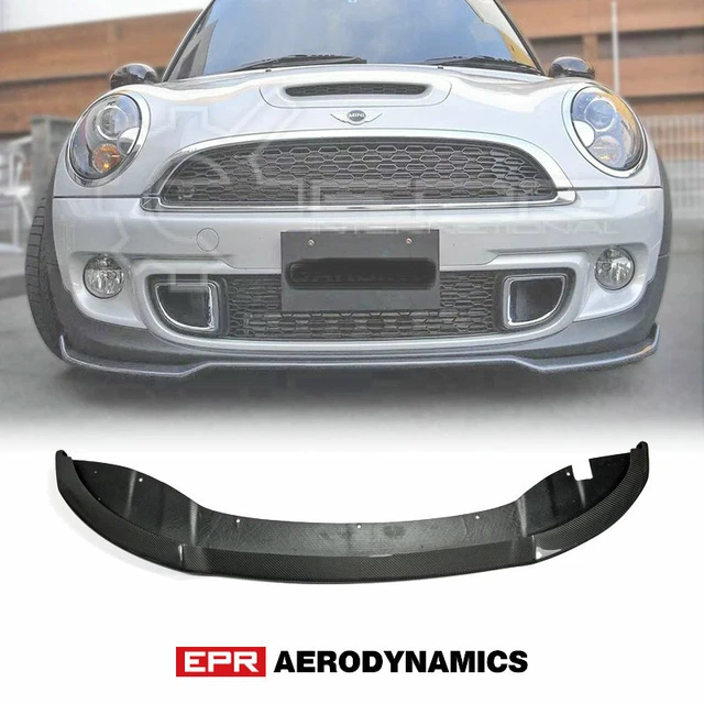 FOR R56 MINI Cooper S GAR Style Carbon Fiber Front Bumper Lip Exterior ...