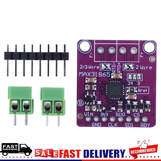MAX31865 PT100/PT1000 RTD Temperature Converter Amplifier Sensor ...