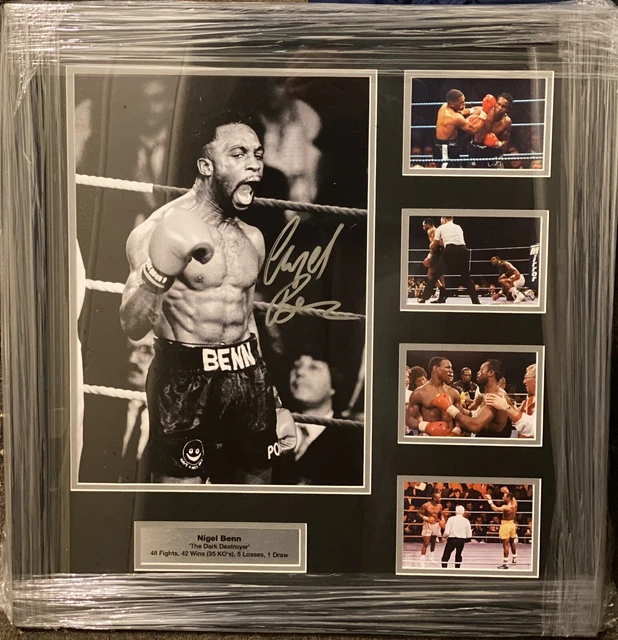 NIGEL BENN THE Dark Destroyer Authentic Hand Signed Montage With COA £ ...