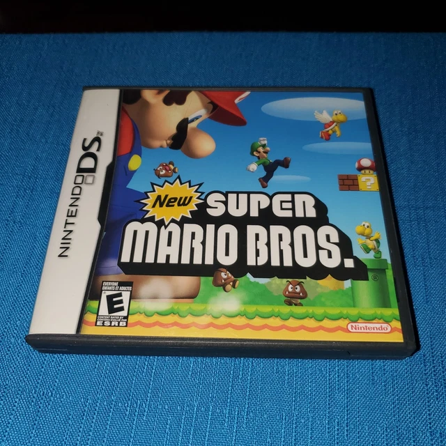 NINTENDO DS NEW Super Mario Bros Video Game CASE ONLY Excellent ...