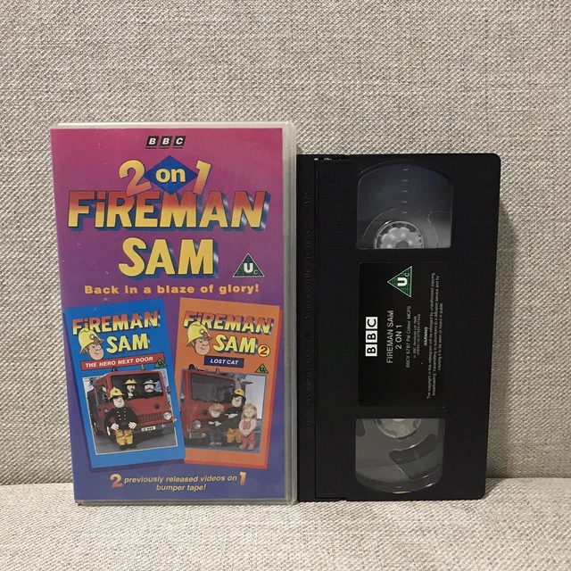 FIREMAN SAM 2 On 1 - Bbc Vhs Video - Back In A Blaze Of Glory ...