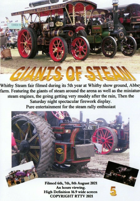 NEW WHITBY Traction Engine Rally - 2021 Part 5 Giants of steam.. £8.99 ...