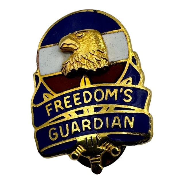 VINTAGE US ARMY Military Police Corps “Freedom’s Guardian” Pin Enamel ...