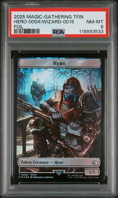 2025 MAGIC: THE Gathering Final Fantasy Tokens Foil Hero-0004/Wizard ...