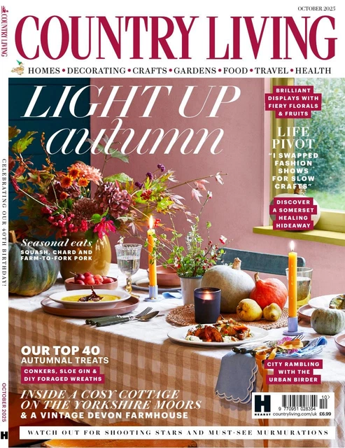 COUNTRY LIVING MAGAZINE October 2025 ~ New ~ £7.95 - PicClick UK