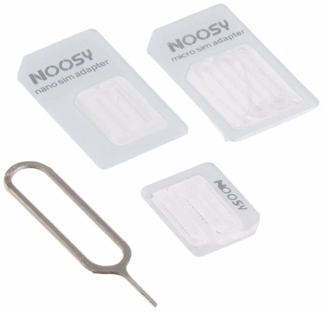 SIM CARD TO Micro Standard Adapter Adaptor Converter Set 2 Card 4 in 1 ...