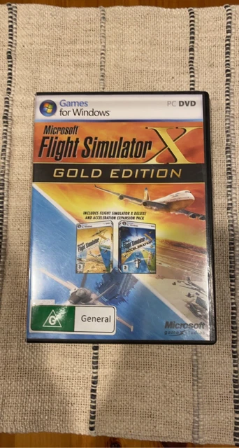 FLIGHT SIMULATOR X Gold Edition Microsoft PC Game + Serial Codes $29.95 ...