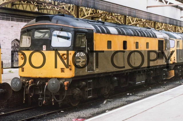 UK DIESEL TRAIN Railway Photograph Of Class 26 26004 Loco. Rm26-6 £1.65 ...