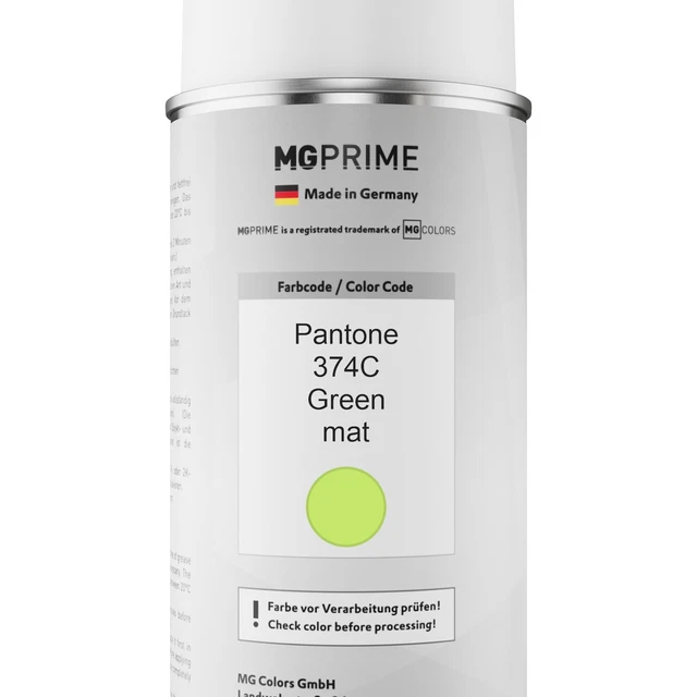 PANTONE 374C GREEN Bombe aérosol 400 ml mat séchage rapide EUR 9,90 ...