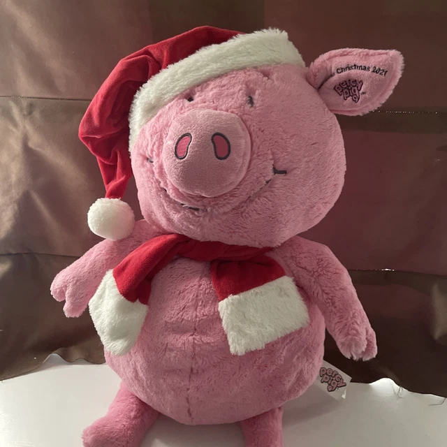 M&S PERCY PIG Giant Plush Toy With Santa's Hat Soft Large Kids Special ...